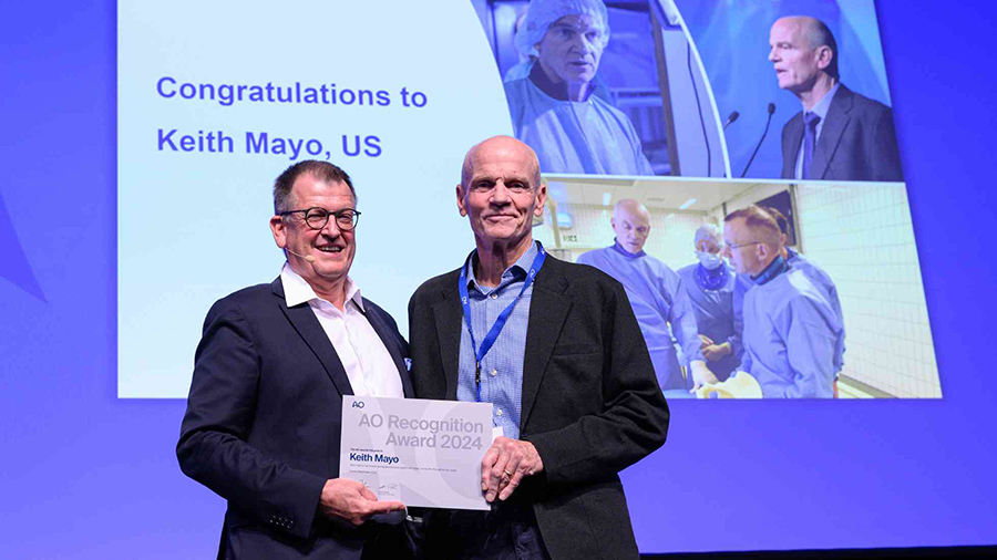 Keith Mayo, M.D. Receives AO Recognition Award